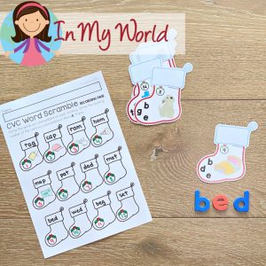 Christmas Literacy Centers for Kindergarten - In My World