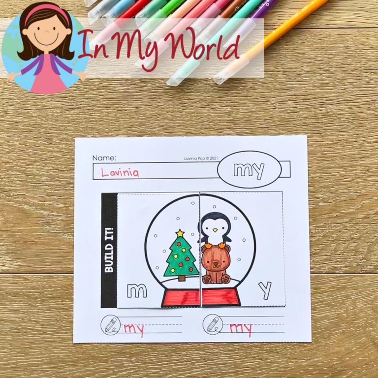 Christmas Sight Word Picture Scramble Puzzles - In My World
