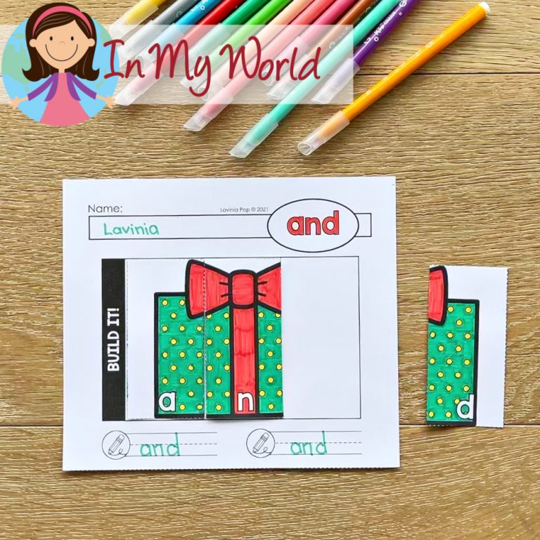 Christmas Sight Word Picture Scramble Puzzles - In My World