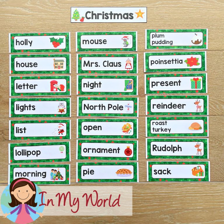 Christmas Word Wall - In My World