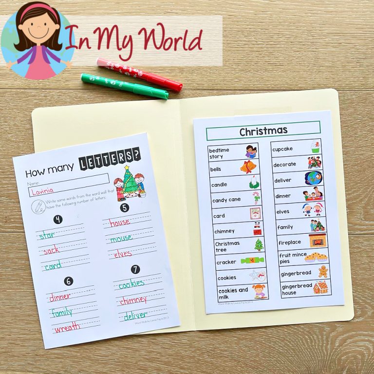 Christmas Word Wall - In My World