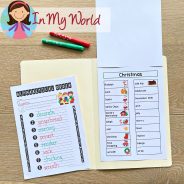 Christmas Word Wall - In My World