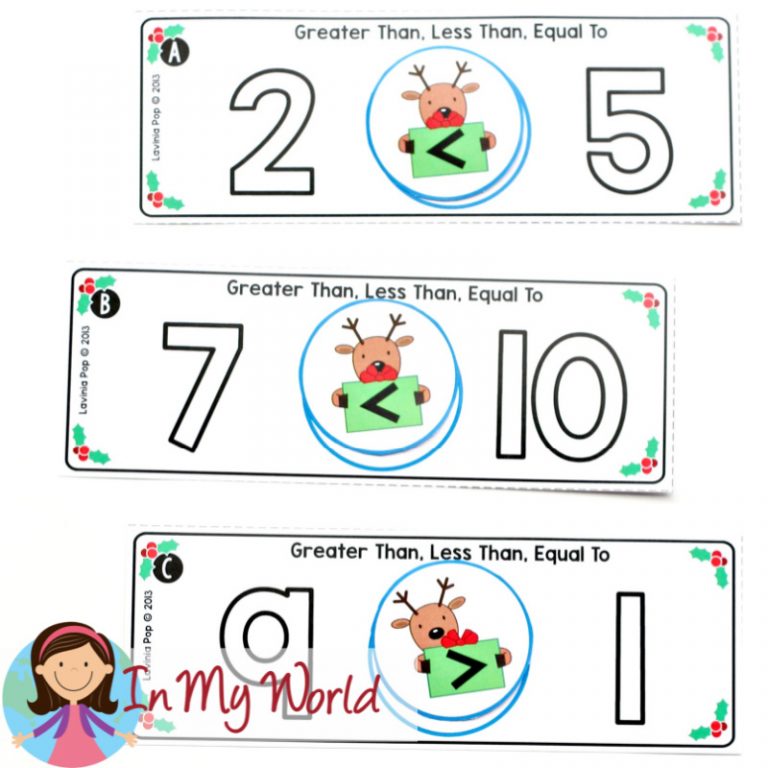 Christmas Math Centers for Kindergarten - In My World