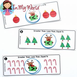 Christmas Math Centers for Kindergarten - In My World