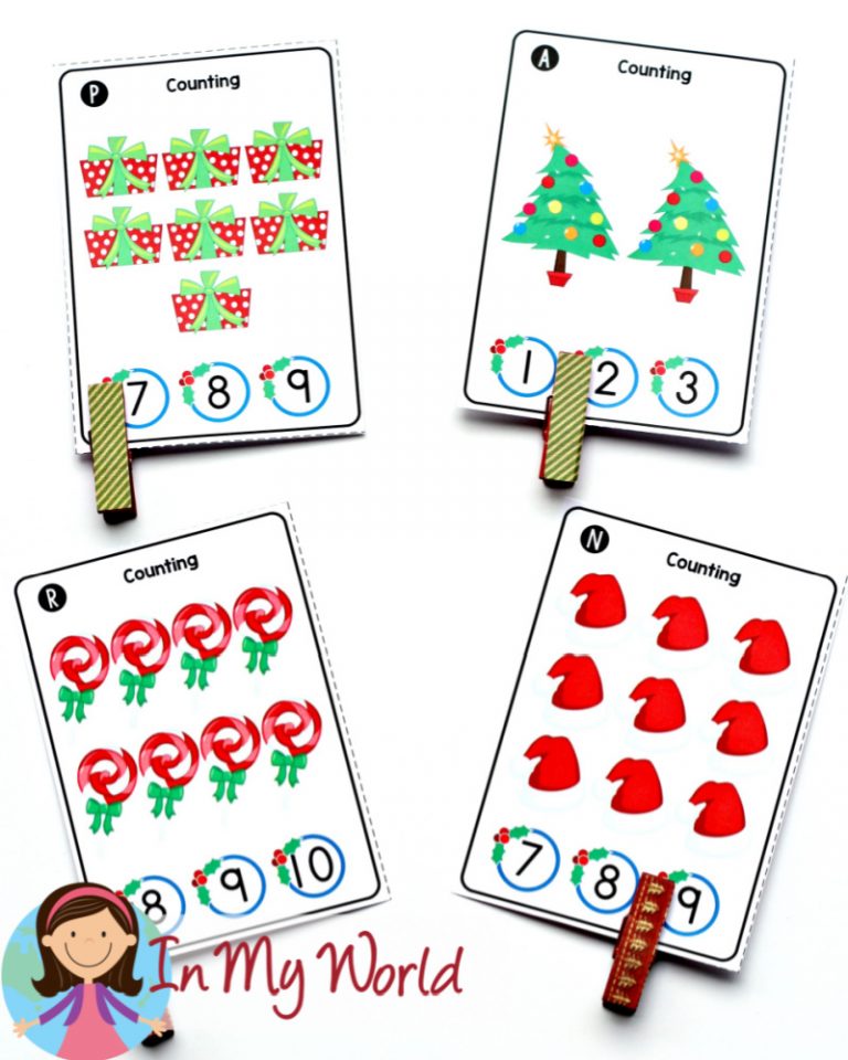 Christmas Math Centers for Kindergarten - In My World