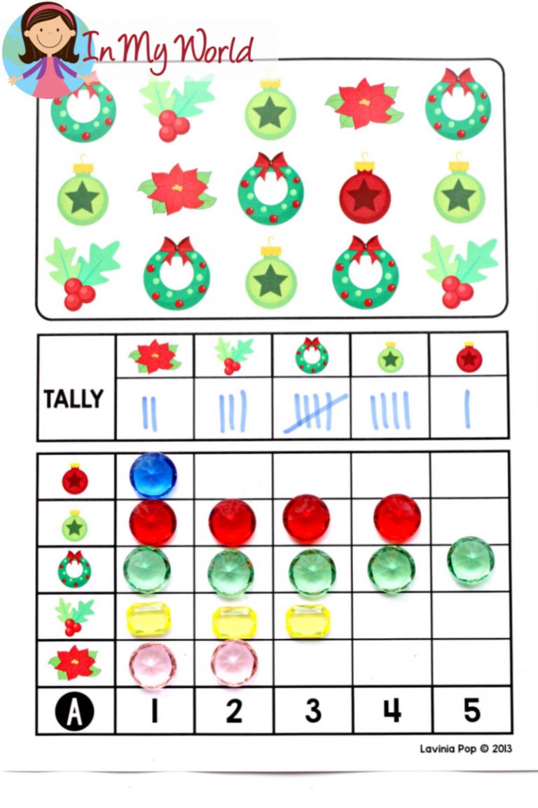 Christmas Math Centers for Kindergarten - In My World