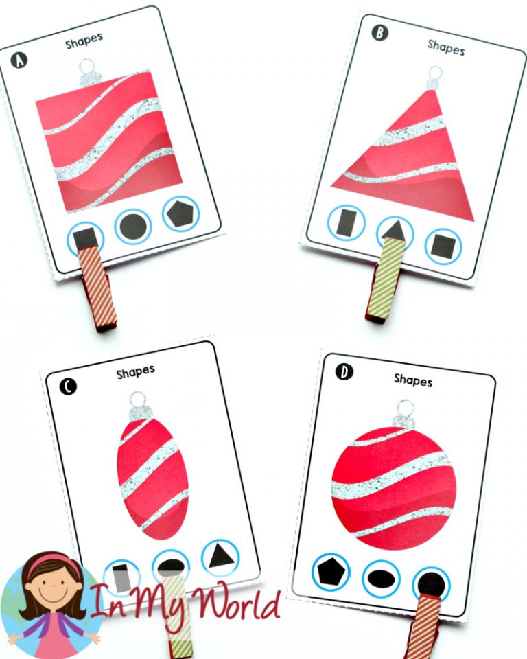 Christmas Math Centers for Kindergarten - In My World