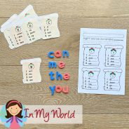 Christmas Literacy Centers for Kindergarten - In My World