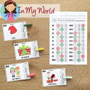 Christmas Literacy Centers for Kindergarten - In My World