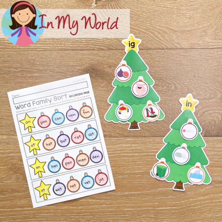 Christmas Literacy Centers for Kindergarten - In My World
