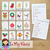 Christmas Literacy Centers for Kindergarten - In My World