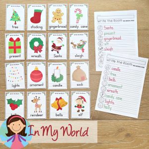 Christmas Literacy Centers for Kindergarten - In My World