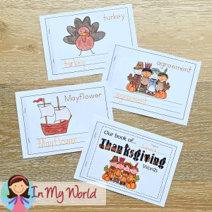 Thanksgiving Vocabulary Booklet - In My World