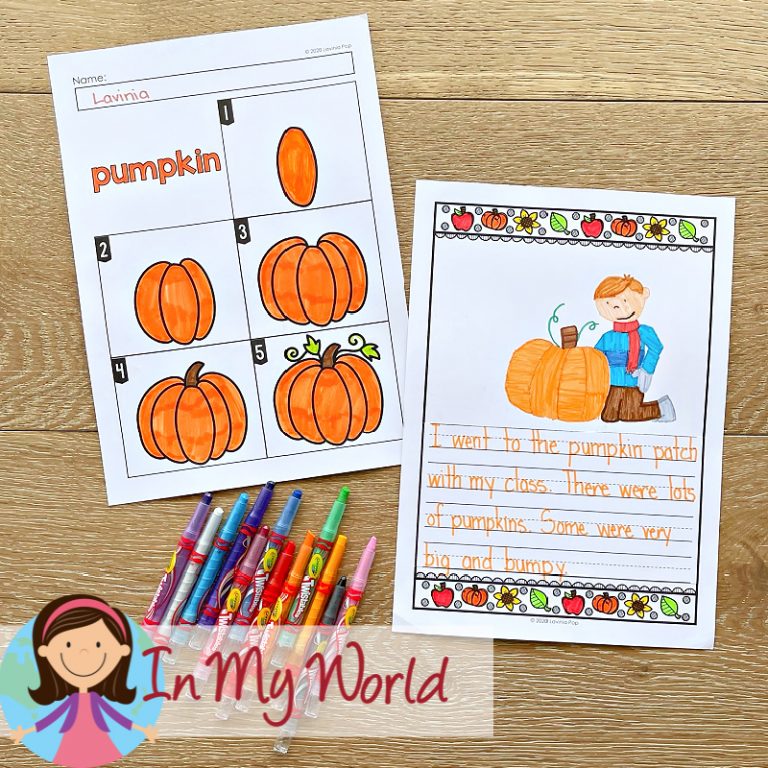 Thanksgiving Draw and Write Directed Drawings - In My World