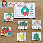 Christmas Sight Word Picture Scramble Puzzles - In My World