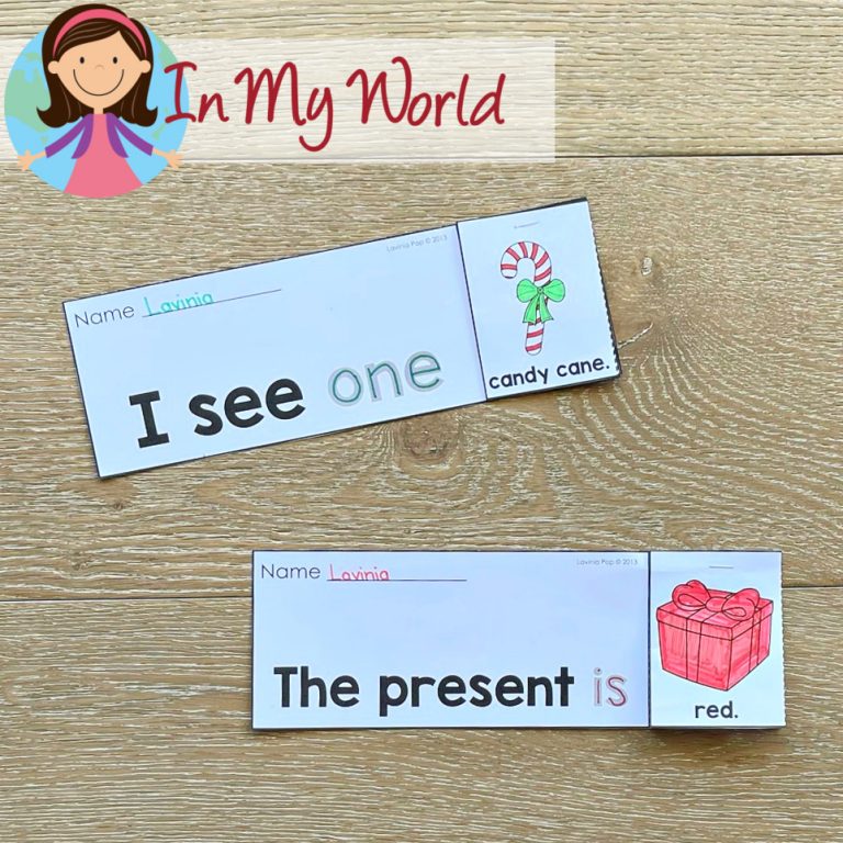 Christmas Sight Word Fluency Flip Books - In My World