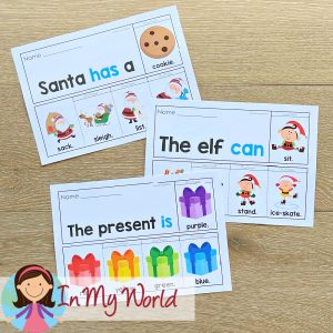 Christmas Sight Word Fluency Flip Books - In My World