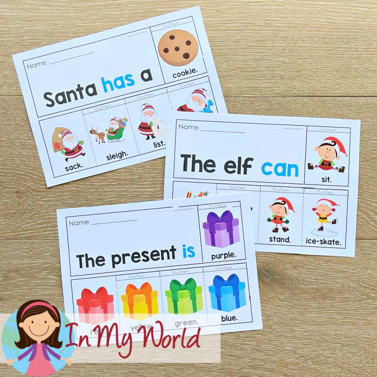 Christmas Sight Word Fluency Flip Books - In My World