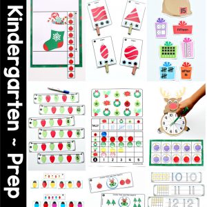 Christmas Math Centers for Kindergarten - In My World