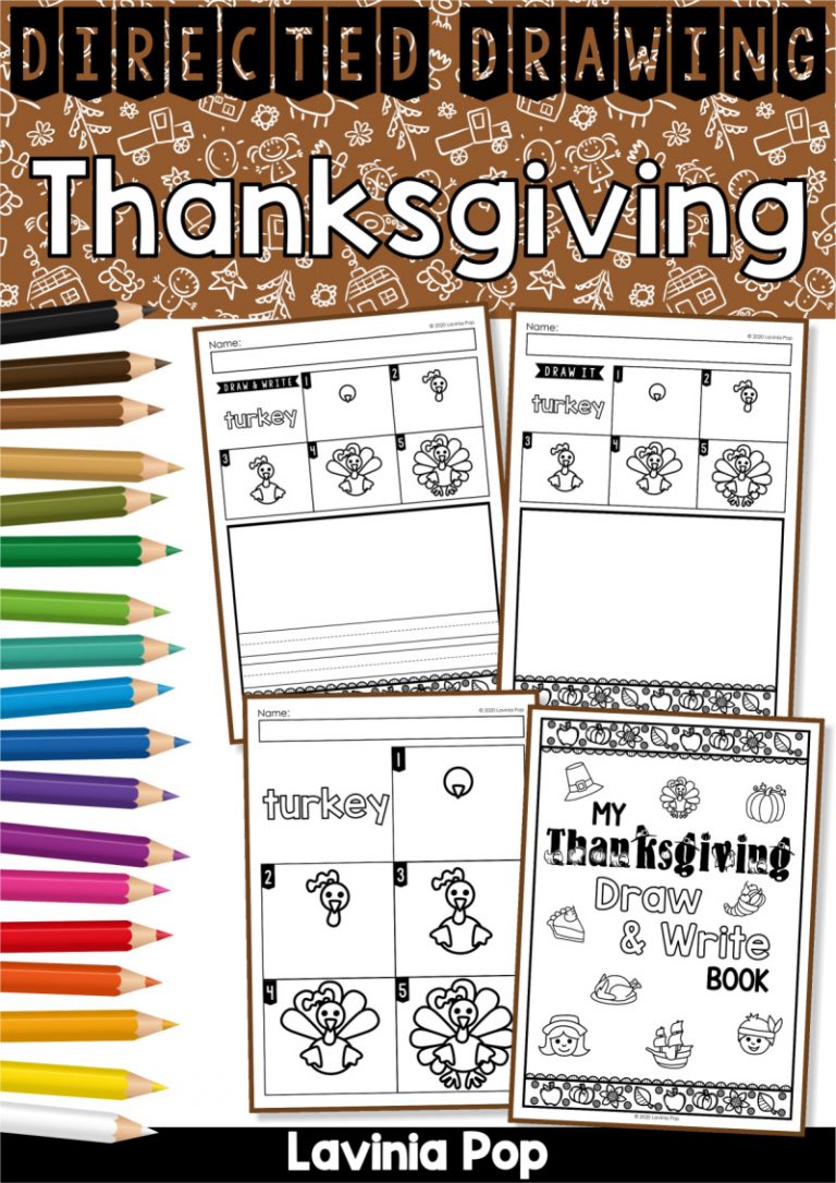 Thanksgiving Draw and Write Directed Drawings - In My World