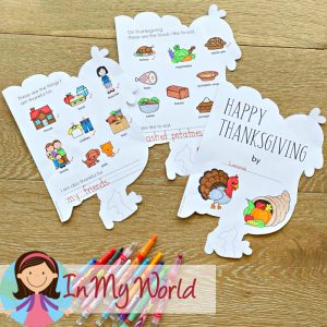 Thanksgiving Shaped Writing Book - In My World