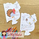 Thanksgiving Shaped Writing Book - In My World