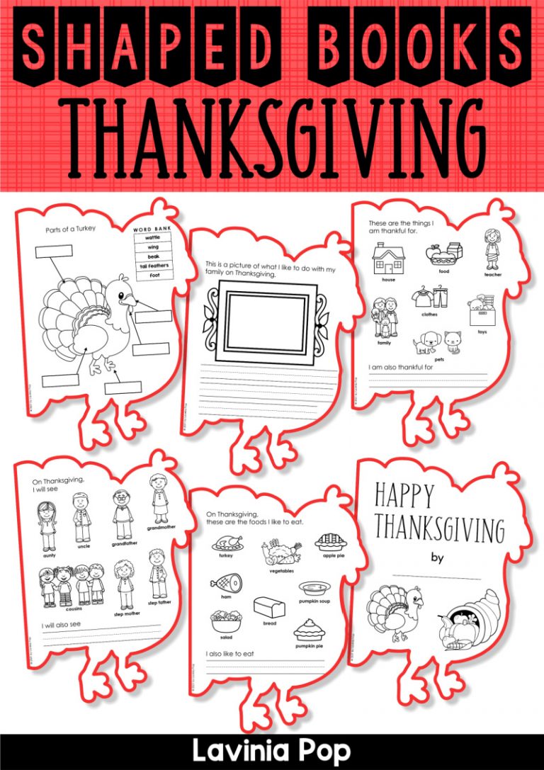 Thanksgiving Shaped Writing Book - In My World