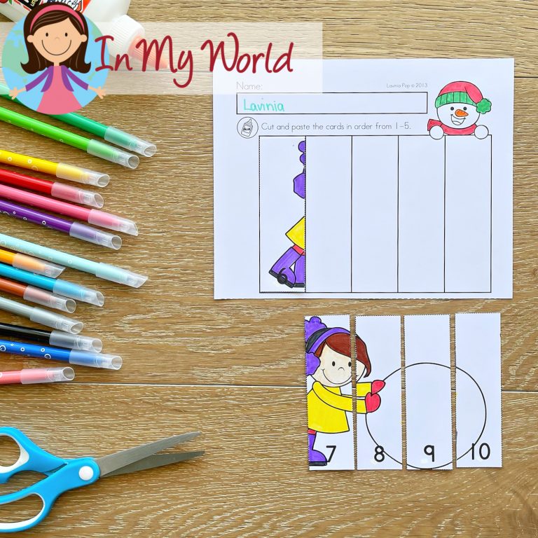 Winter Math Worksheets & Activities No Prep - In My World
