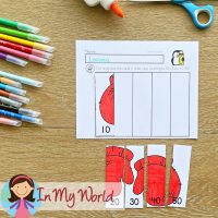 Winter Math Worksheets & Activities No Prep - In My World