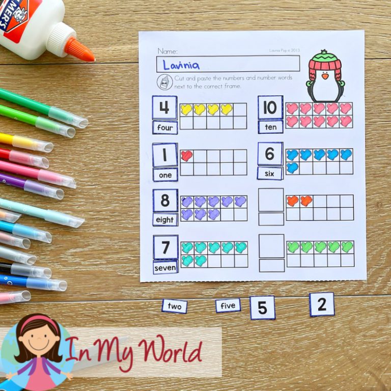 Winter Math Worksheets & Activities No Prep - In My World