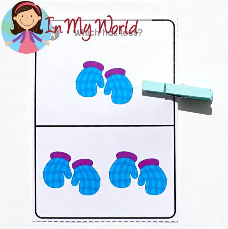 Winter Math Centers for Kindergarten - In My World