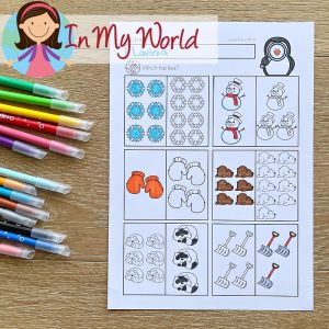 Winter Math Worksheets & Activities No Prep - In My World