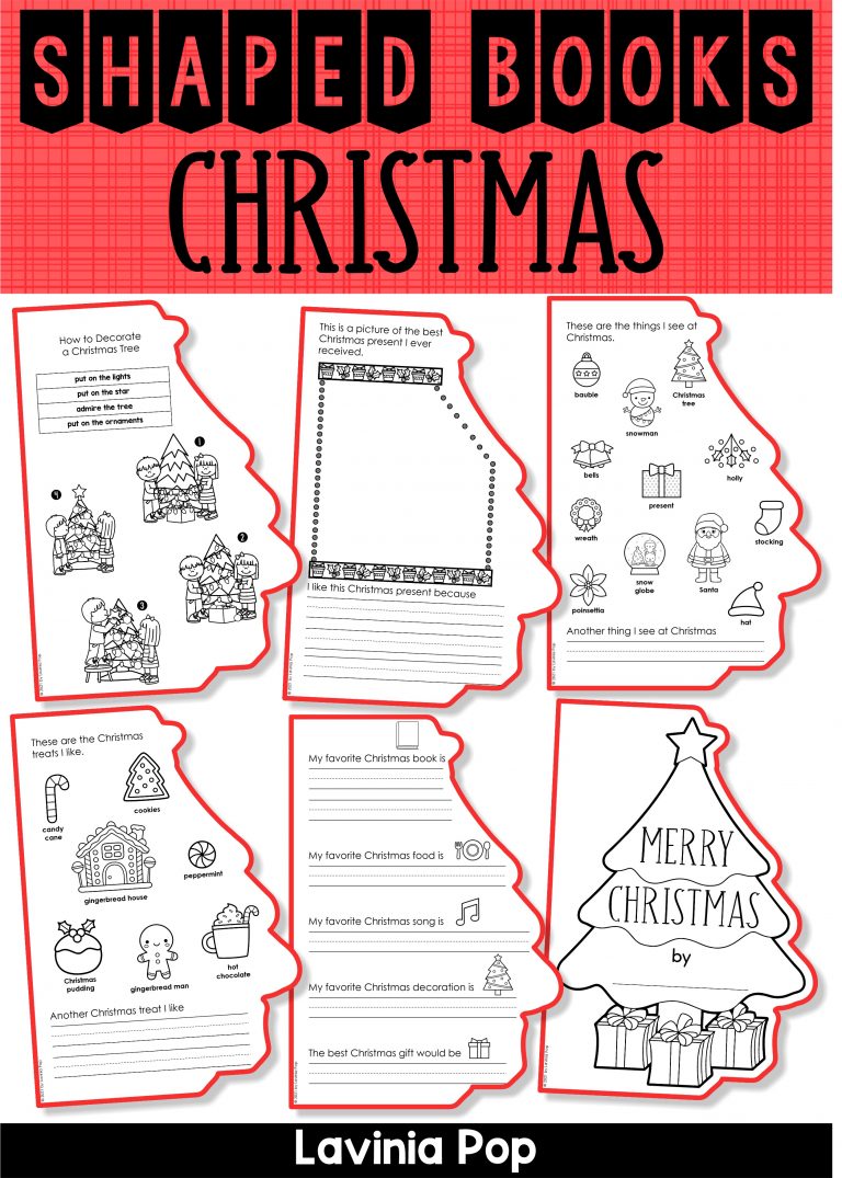 Winter Holidays & Christmas Shaped Writing Books - In My World