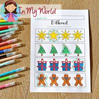 Christmas Worksheets for Preschool - No Prep - In My World