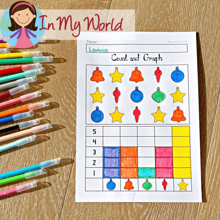 Christmas Worksheets for Preschool - No Prep - In My World