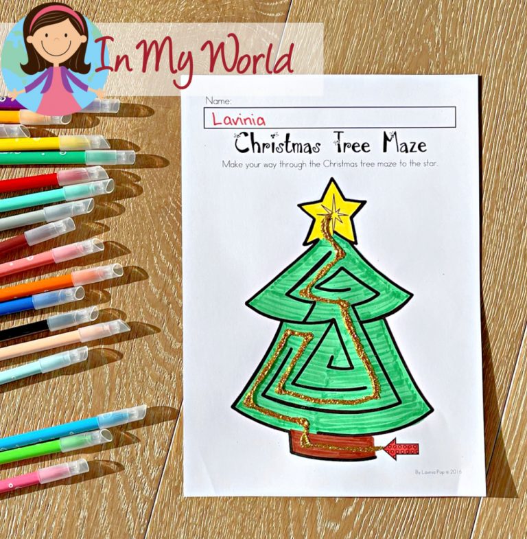 Christmas Worksheets for Preschool - No Prep - In My World