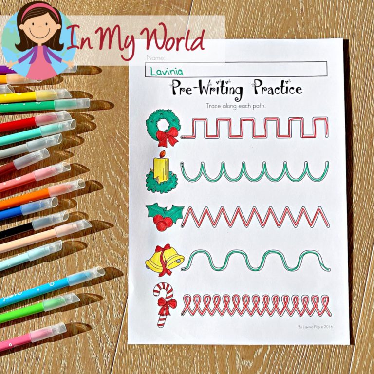 Christmas Worksheets for Preschool - No Prep - In My World