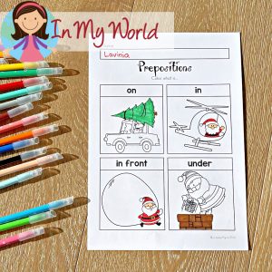 Christmas Worksheets for Preschool - No Prep - In My World
