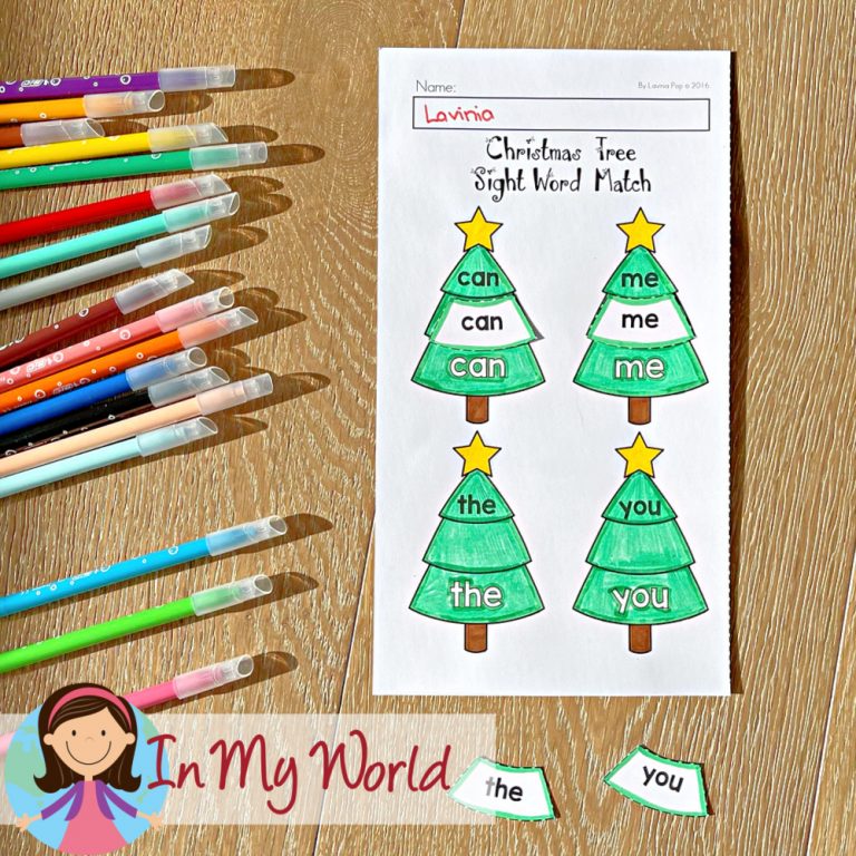 Christmas Worksheets for Preschool - No Prep - In My World