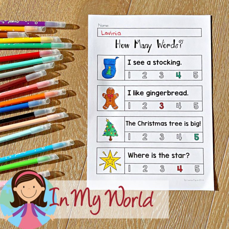 Christmas Worksheets for Preschool - No Prep - In My World
