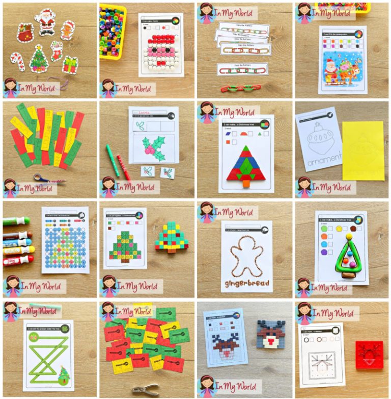 Fine Motor Printable Activities for December Morning Tubs | Bins - In ...