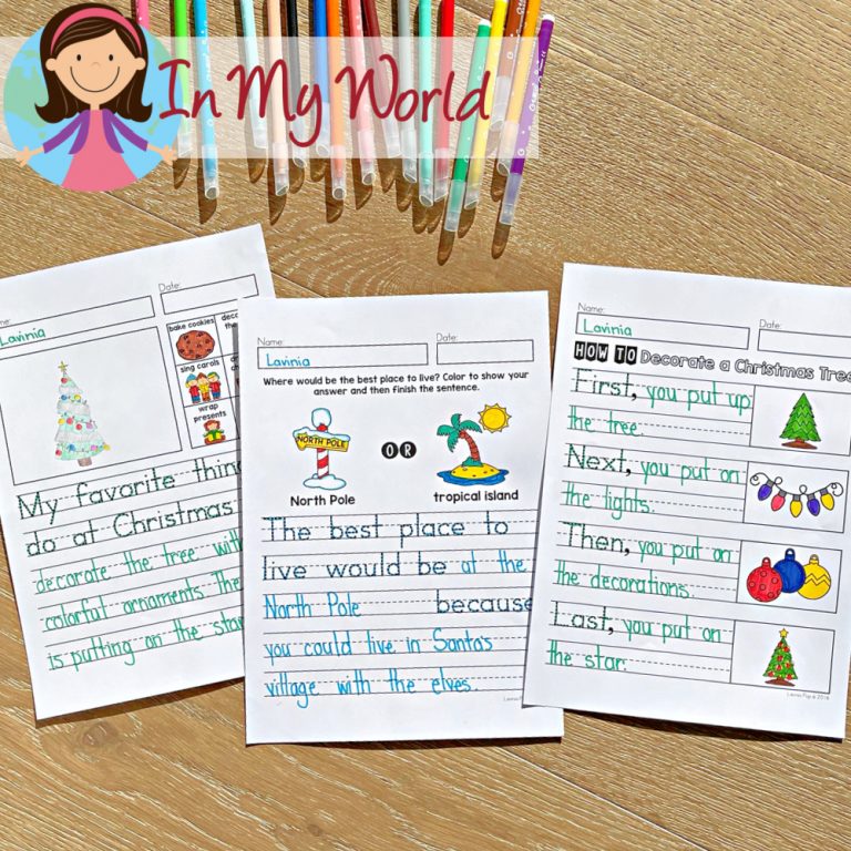 December Writing Journal Prompts - In My World