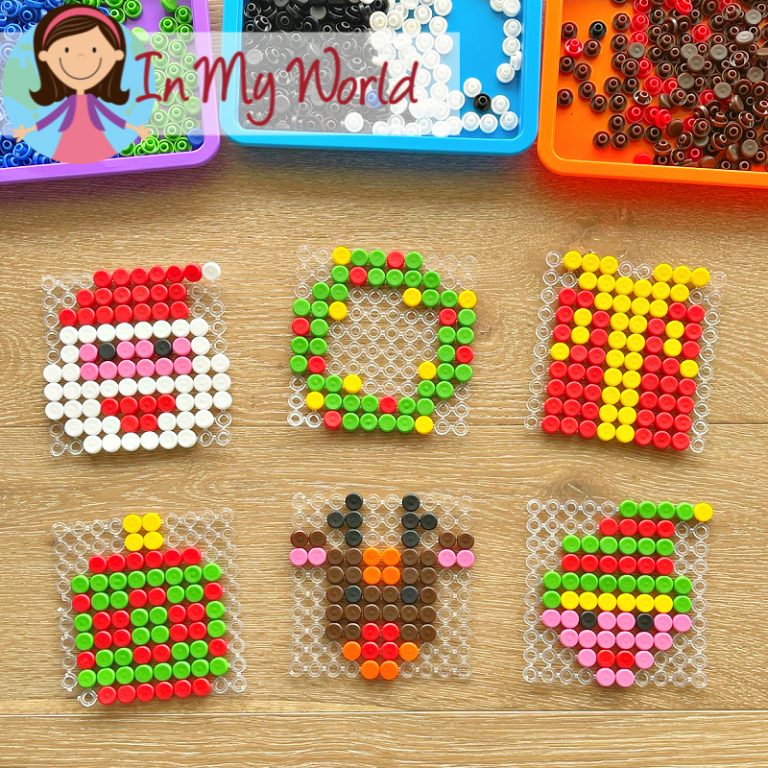 Christmas Peg Board & Q-Tip Fine Motor Activities - In My World