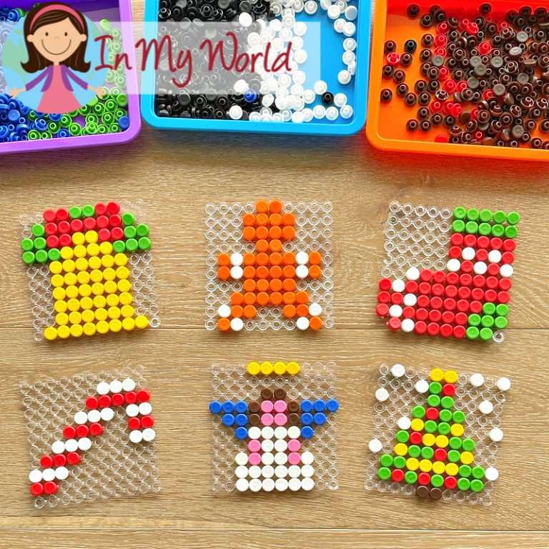 Christmas Peg Board & Q-Tip Fine Motor Activities - In My World