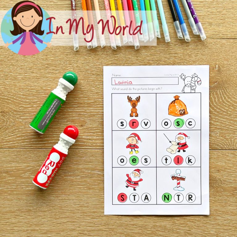 Christmas Math & Literacy Worksheets & Activities for Kindergarten - No ...