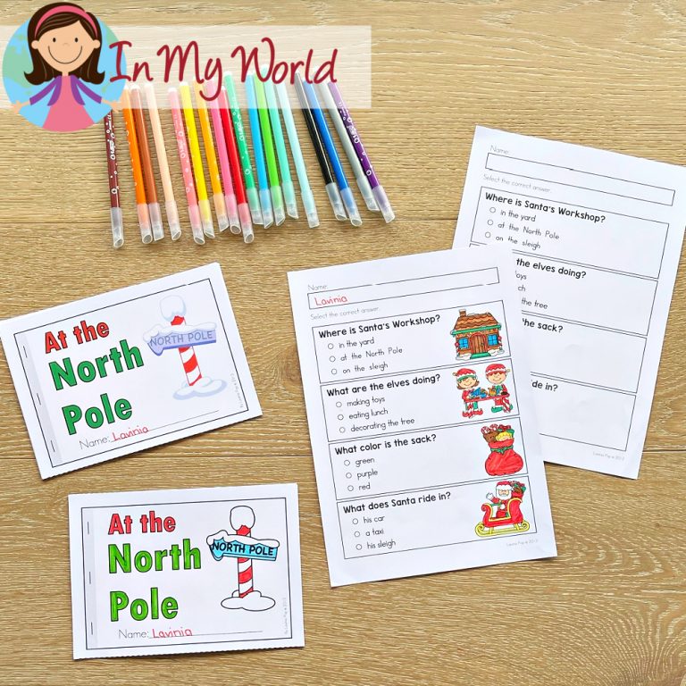 Christmas Math & Literacy Worksheets & Activities for Kindergarten - No ...