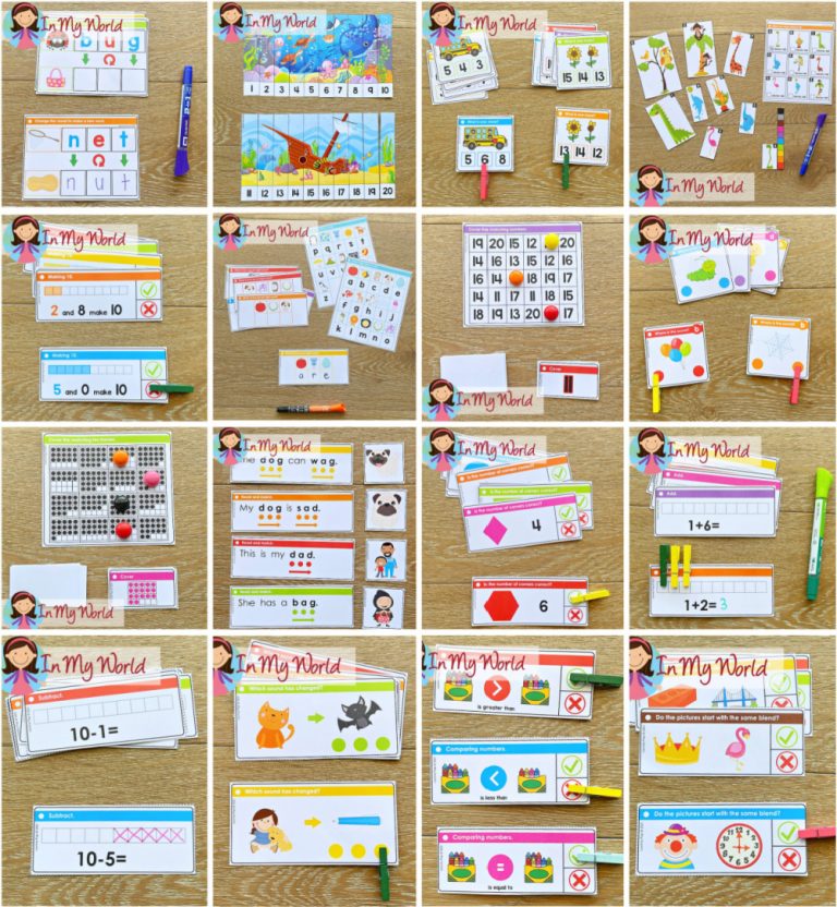 Kindergarten Morning Bins | Tubs | Centers Set 6 - In My World