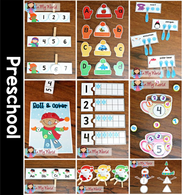 Winter Preschool Centers | Morning Tubs/Bins - In My World