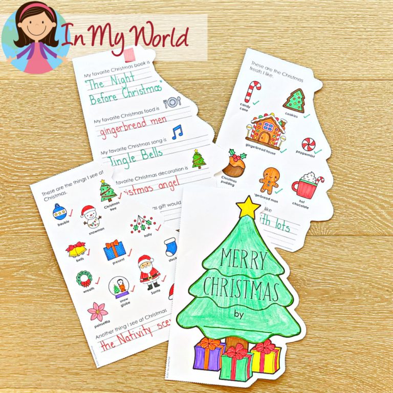 Winter Holidays & Christmas Shaped Writing Books - In My World