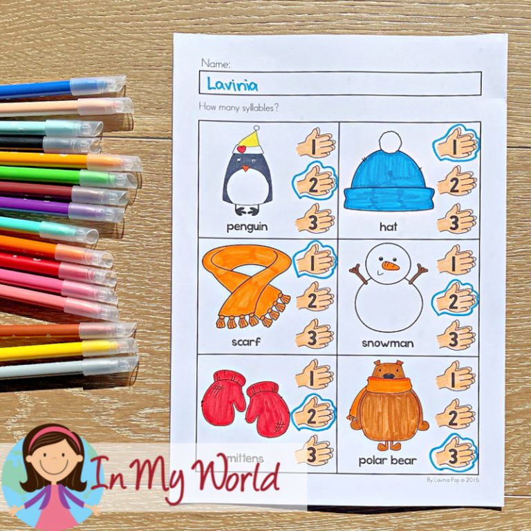 Winter Preschool No Prep Worksheets & Activities - In My World